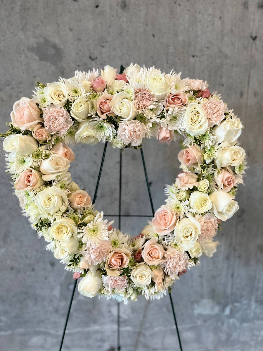 Open Heart Wreath - 3 sizes – Port Moody Flowers